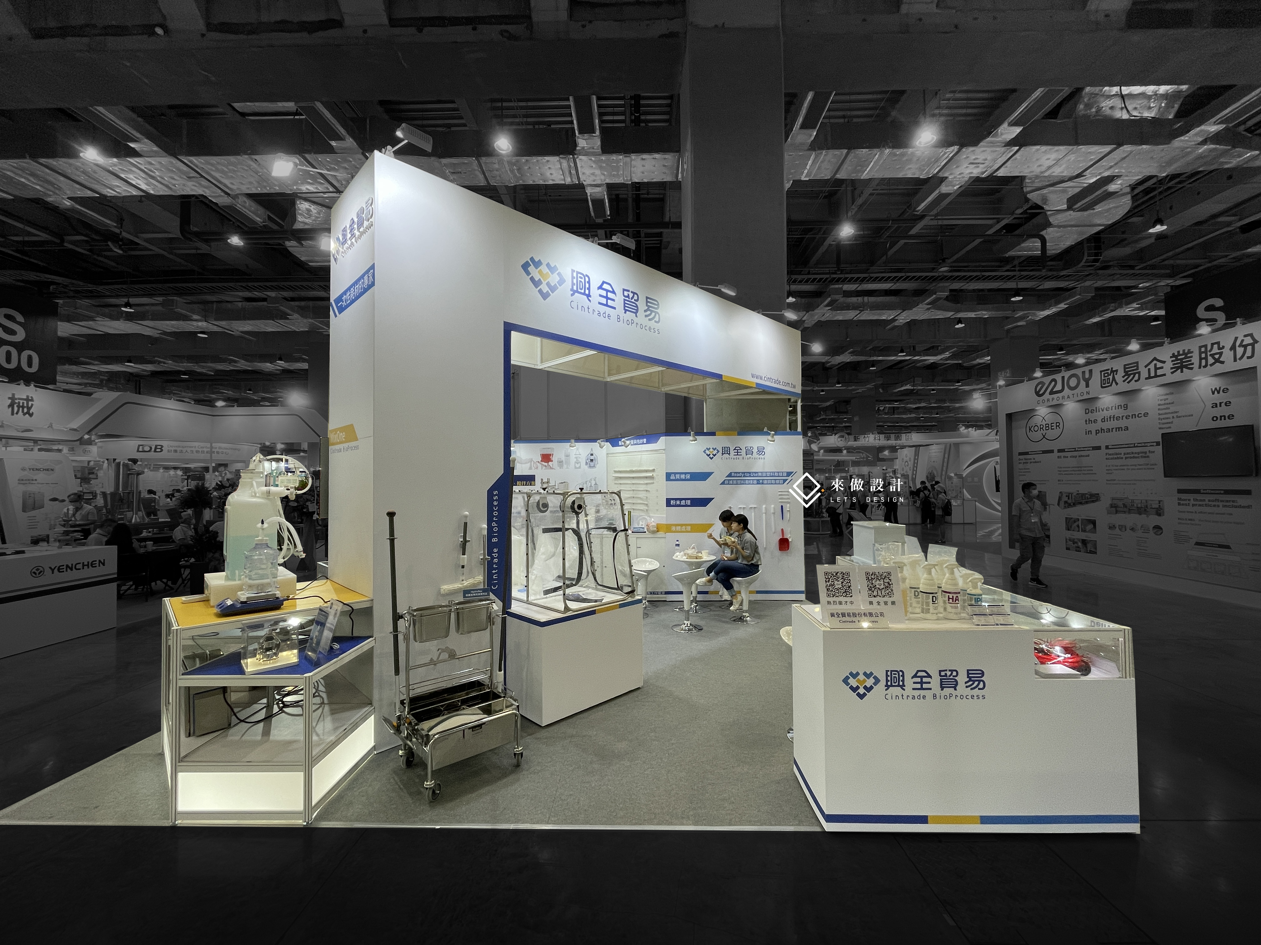 BioAsia Taiwan 亞洲生技展｜三主題展區 × 4M 挑高 × 科學展示 – 來做設計